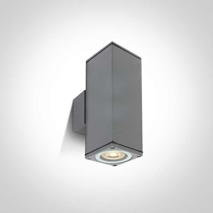 o67426C/G GREY WALL 2xGU10 10w IP54 100-240V - One light France